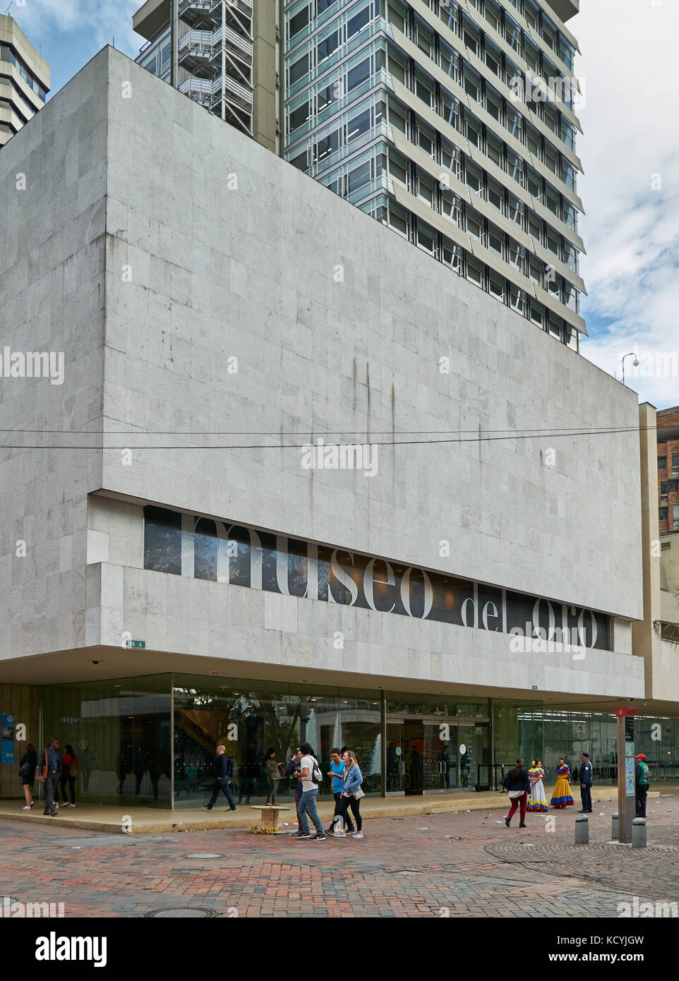 outside view of Gold Museum or Museo del Oro, Bogota, Colombia, South ...