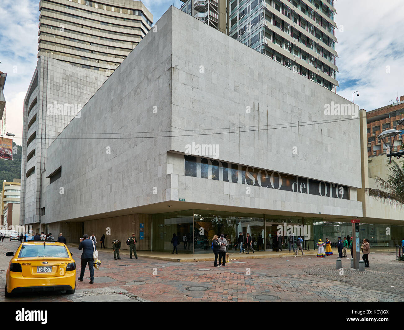 outside view of Gold Museum or Museo del Oro, Bogota, Colombia, South ...