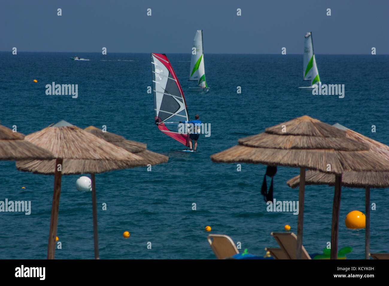 Man sailing wind sail surfboard hi-res stock photography and images - Alamy