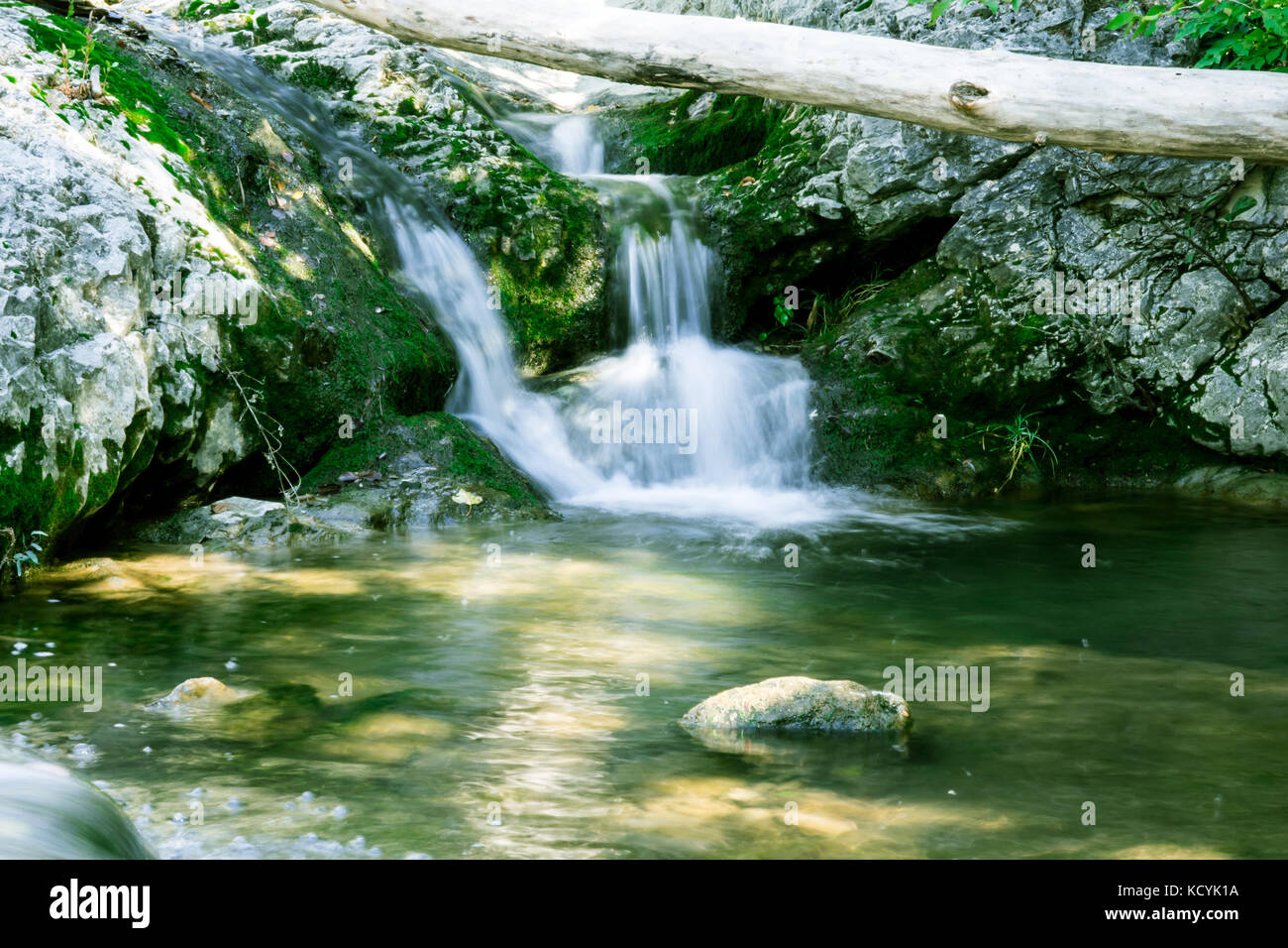 Water motion cascade connects you with natural resources Stock Photo ...