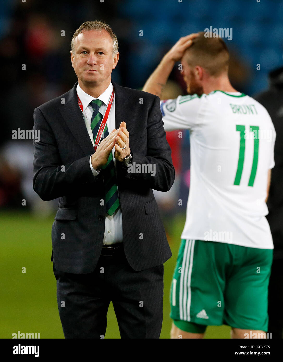 Northern Ireland manager Michael O'Neill after the 2018 FIFA World Cup ...