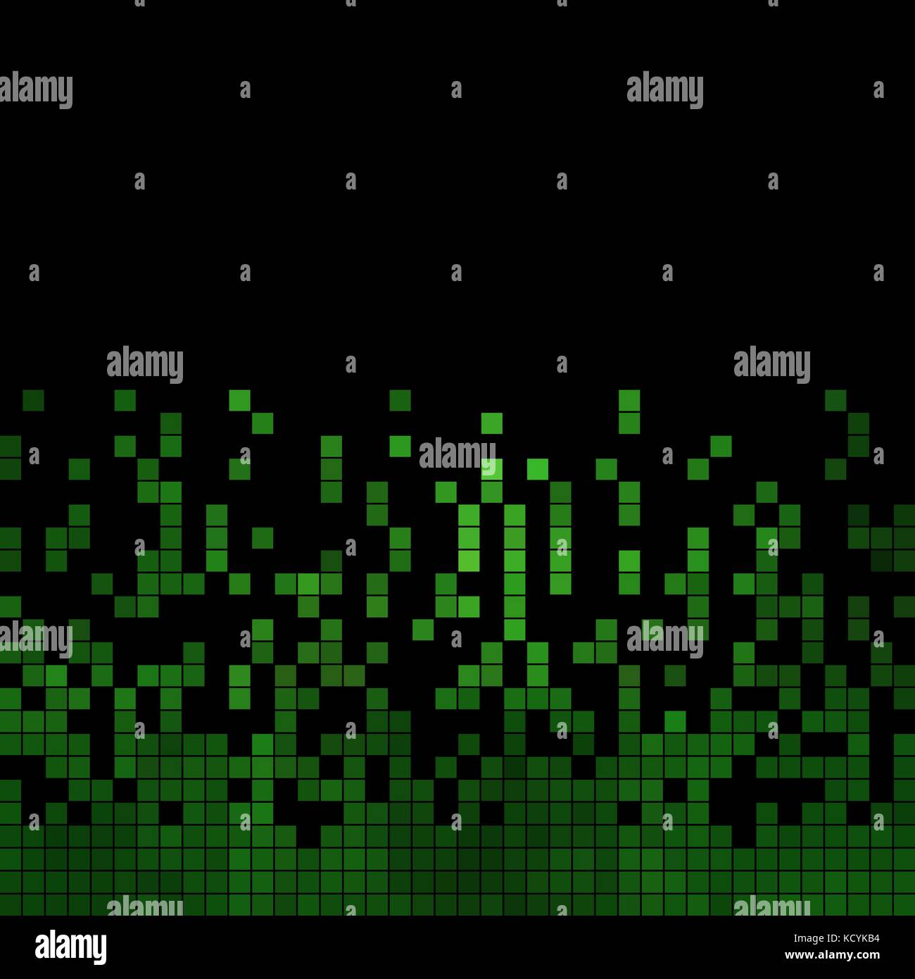abstract vector square pixel mosaic background - green Stock Vector ...