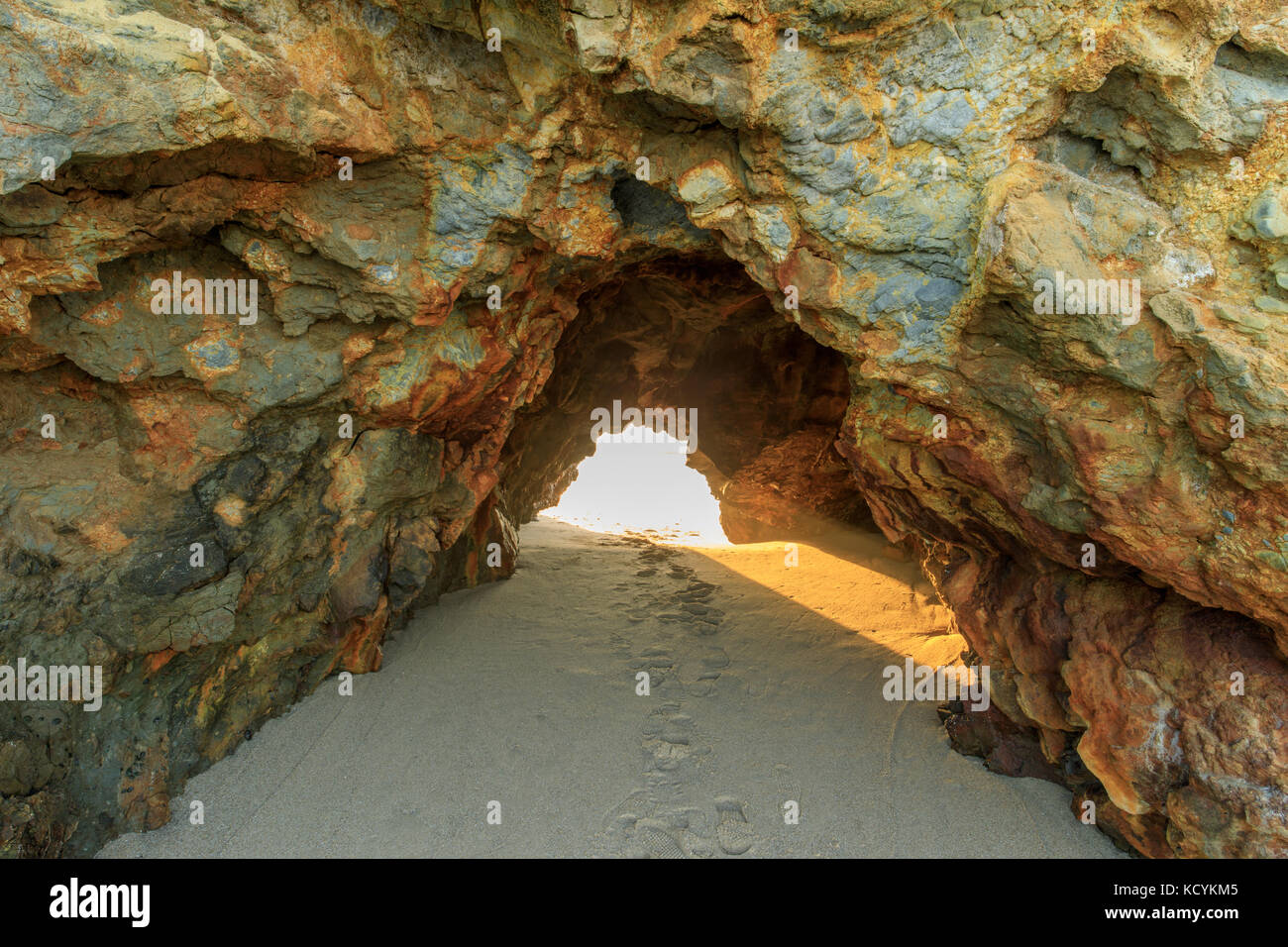 Sunbeams ocean cave hi-res stock photography and images - Alamy