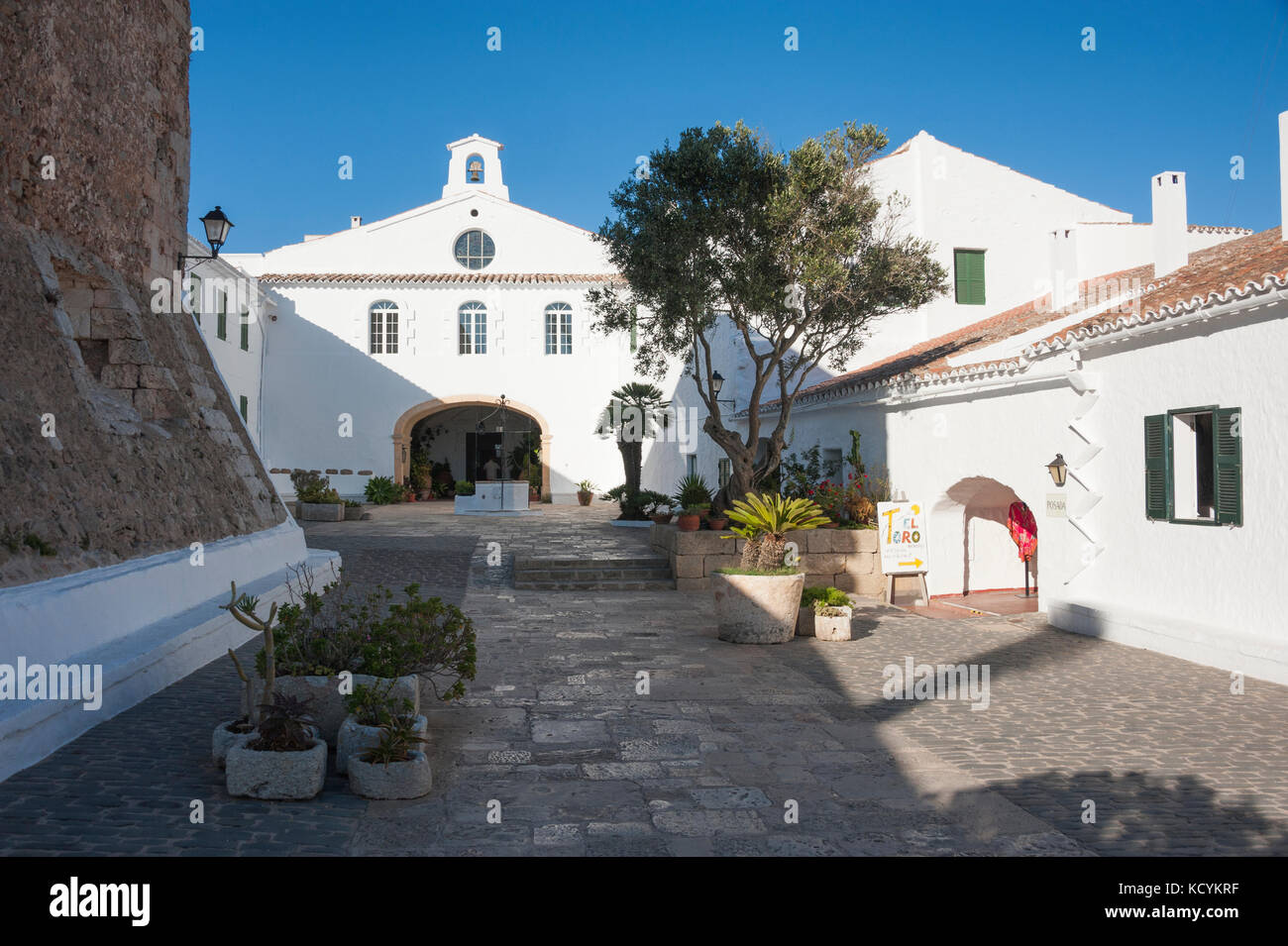 Sanctuary of the Virgin of El Toro, Monte Toro, Menorca, Spain Stock ...
