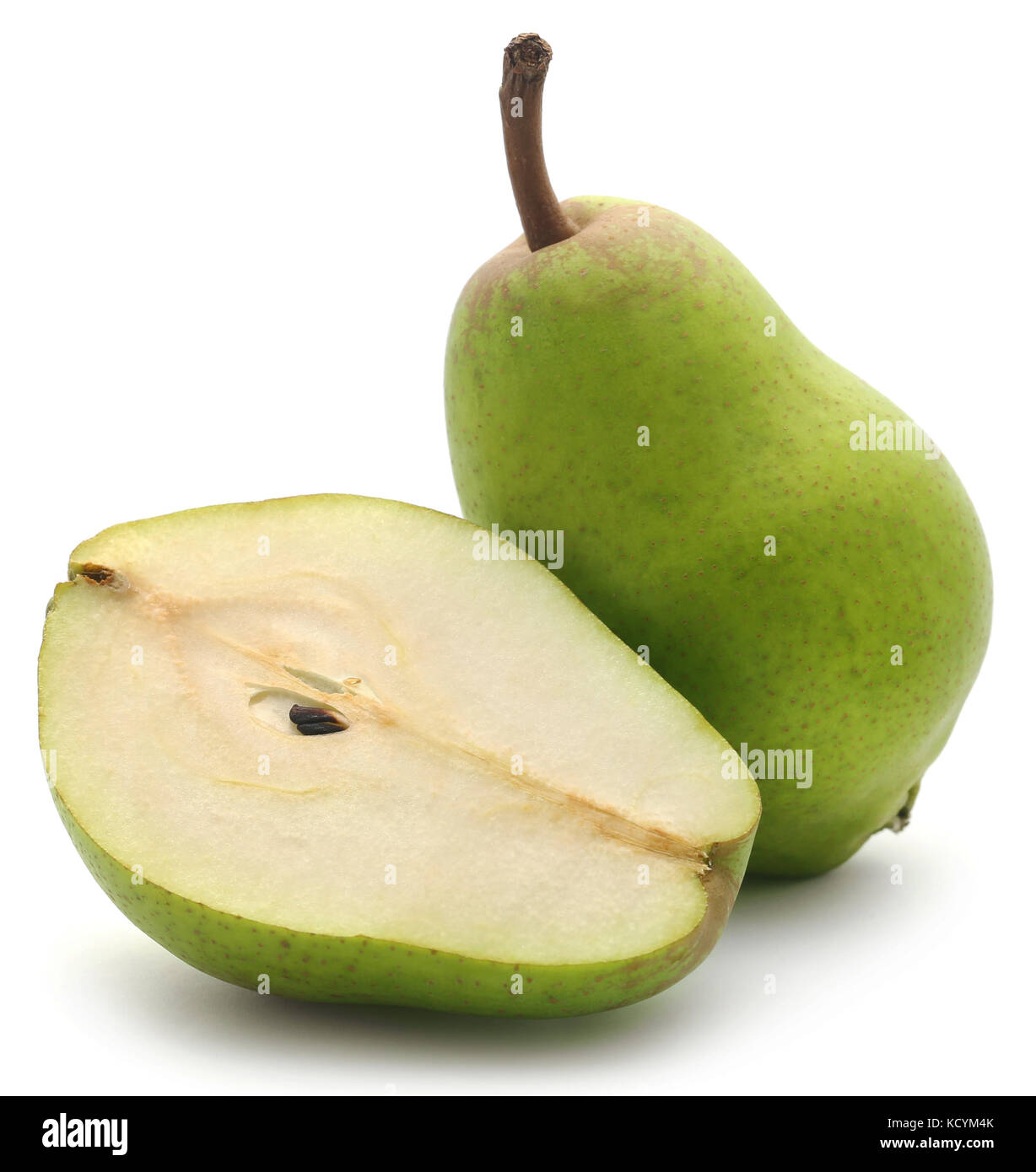 Fresh pear over white background Stock Photo - Alamy