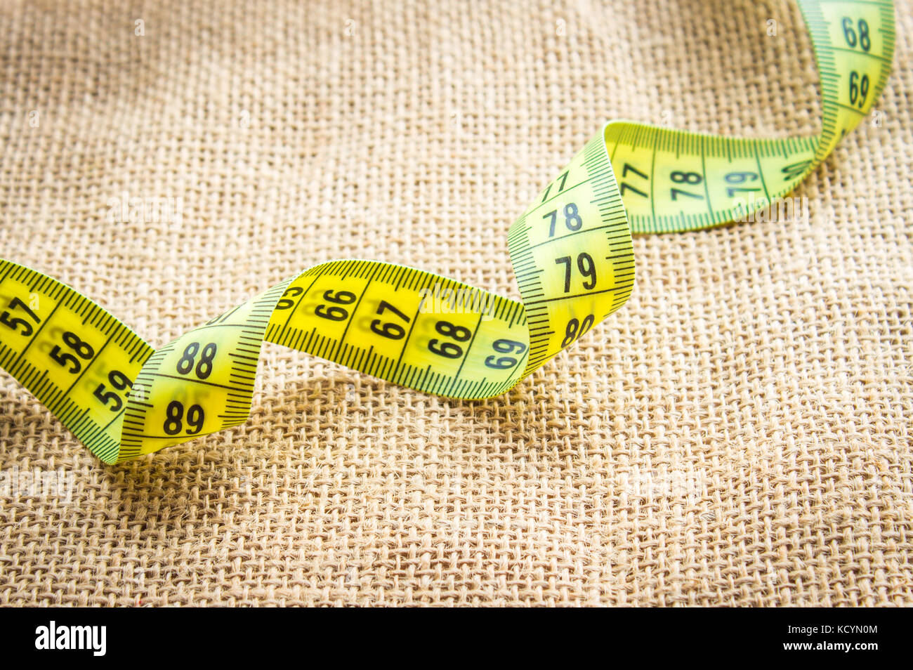 centimeters on sacking Stock Photo - Alamy