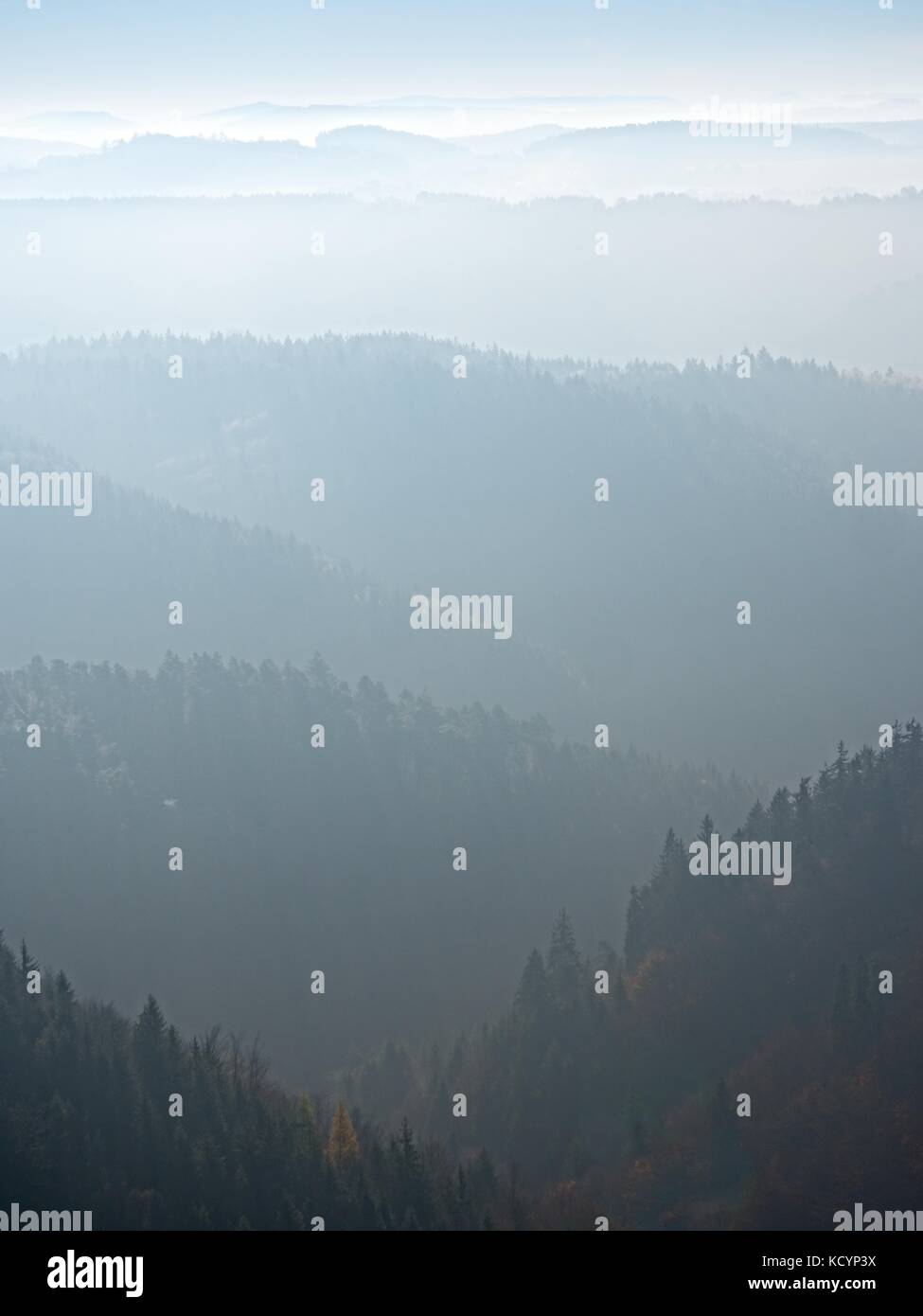 View on a big rounded hill from plane, beautiful fantastic view ...