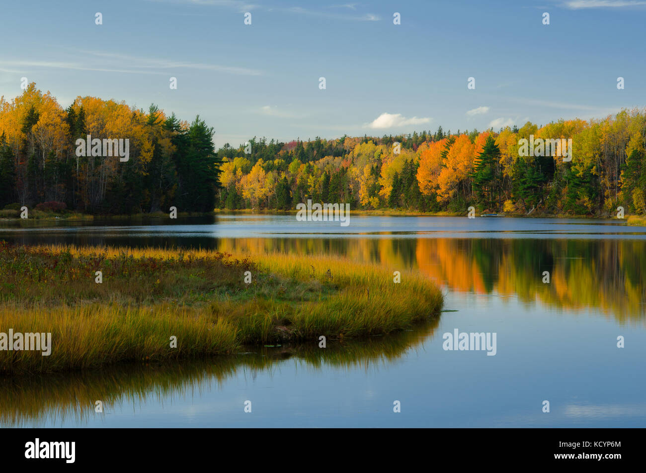Trout River, Prince Edward Island, Canada, fall, colours, trees ...