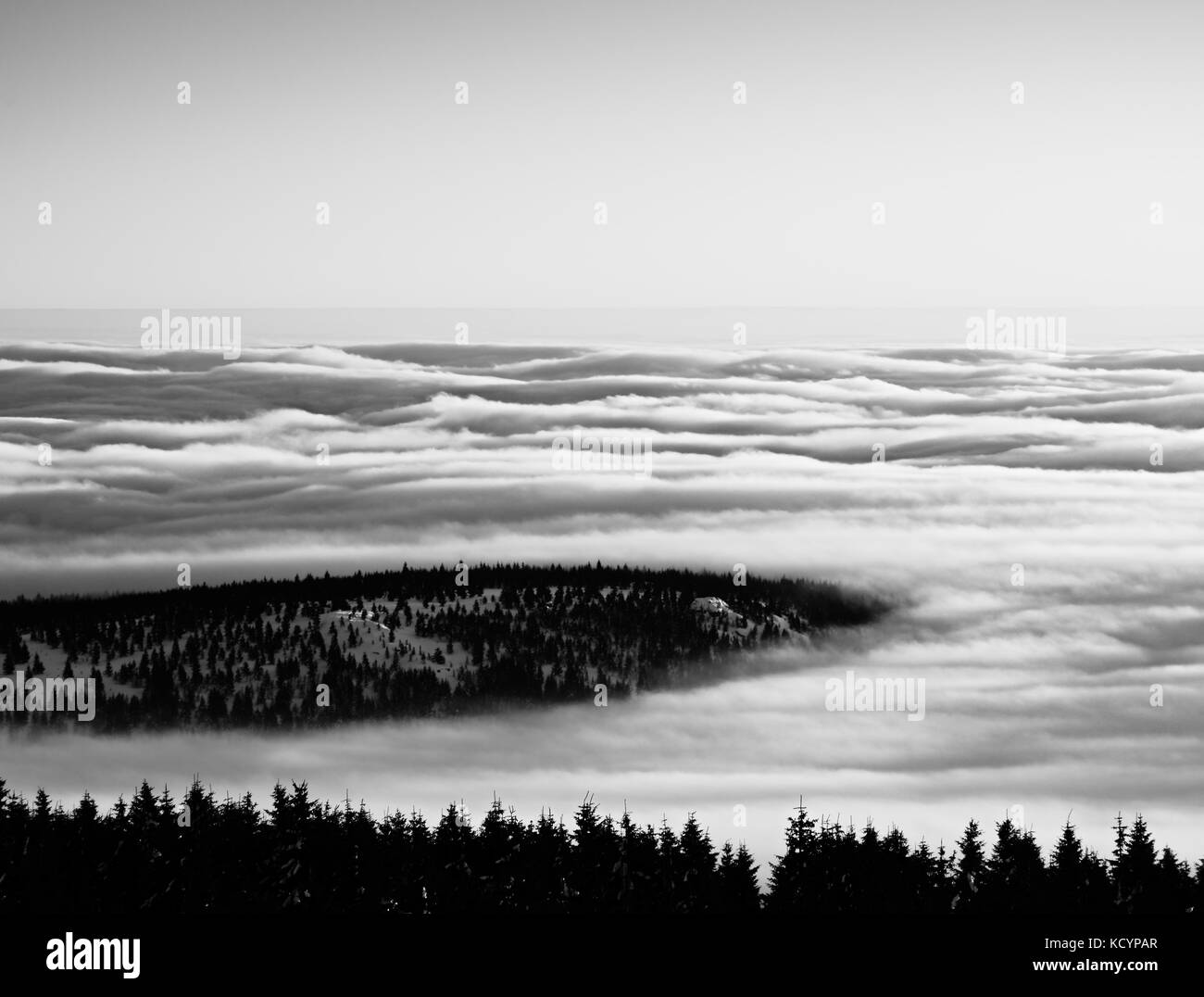 Wavy clouds winter evening hi-res stock photography and images - Alamy