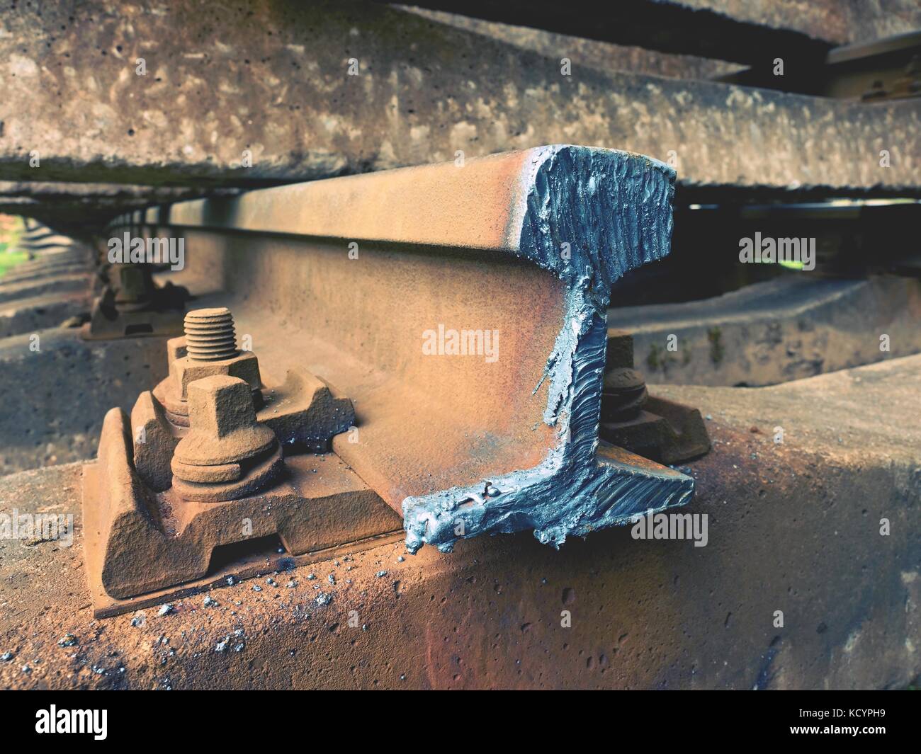 Rotten railway sleeper hi-res stock photography and images - Alamy