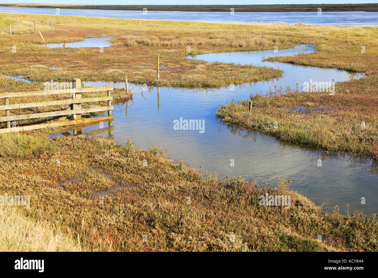Landscape at high tide River Ore, Hollesley Bay, near Shingle Street ...
