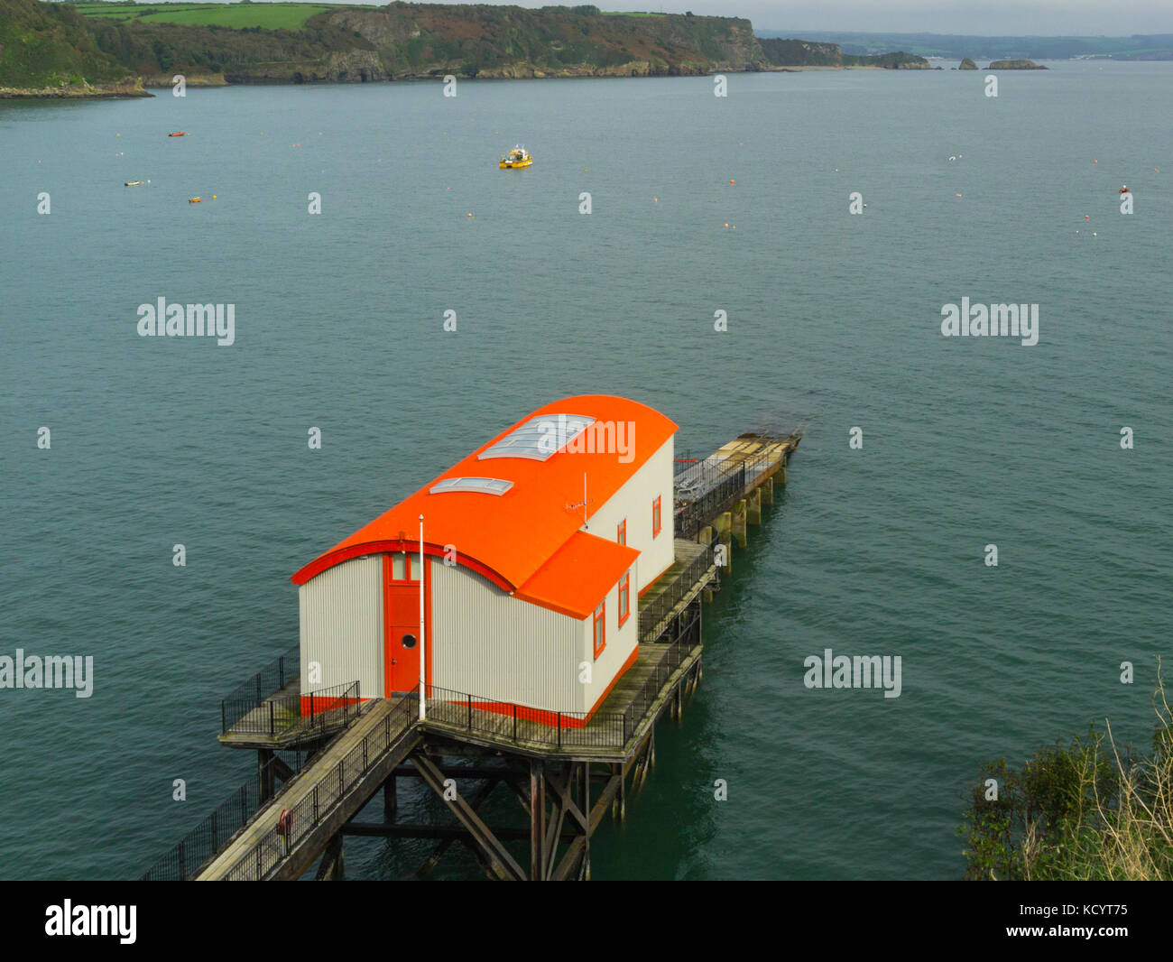Old Lifeboat Station Tenby Pembrokeshire South West Wales over Stock ...