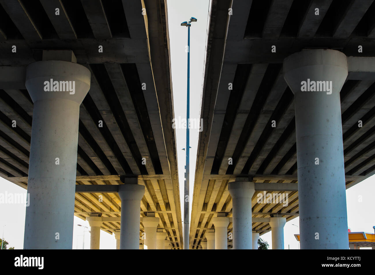 Perspective view of the highway bottom Stock Photo - Alamy