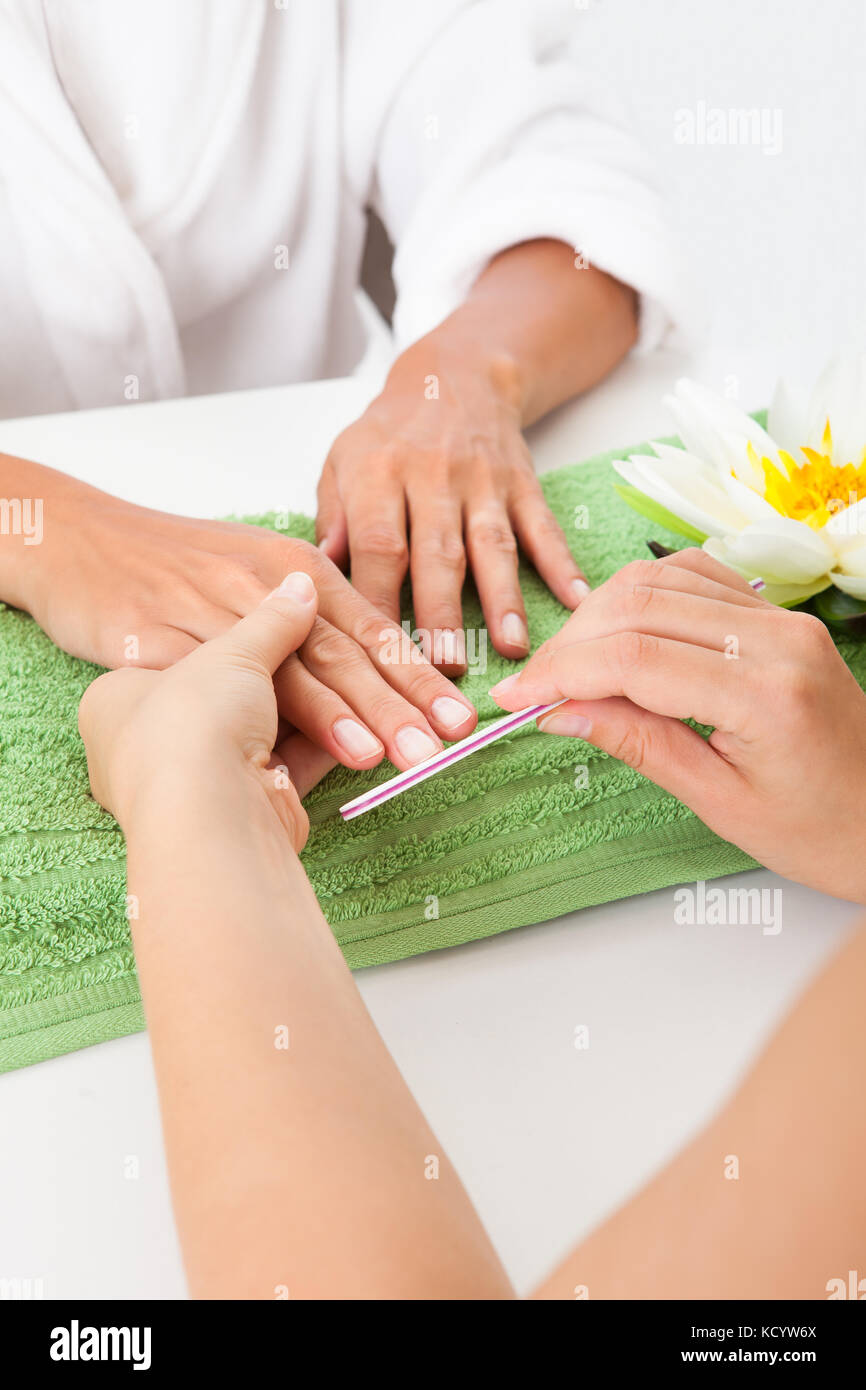 Acrylic nails salon hi-res stock photography and images - Alamy