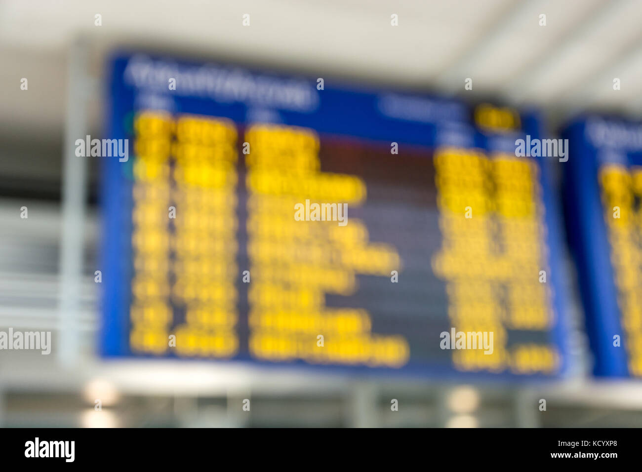 A blurry arrivals sign at the airport close up Stock Photo - Alamy