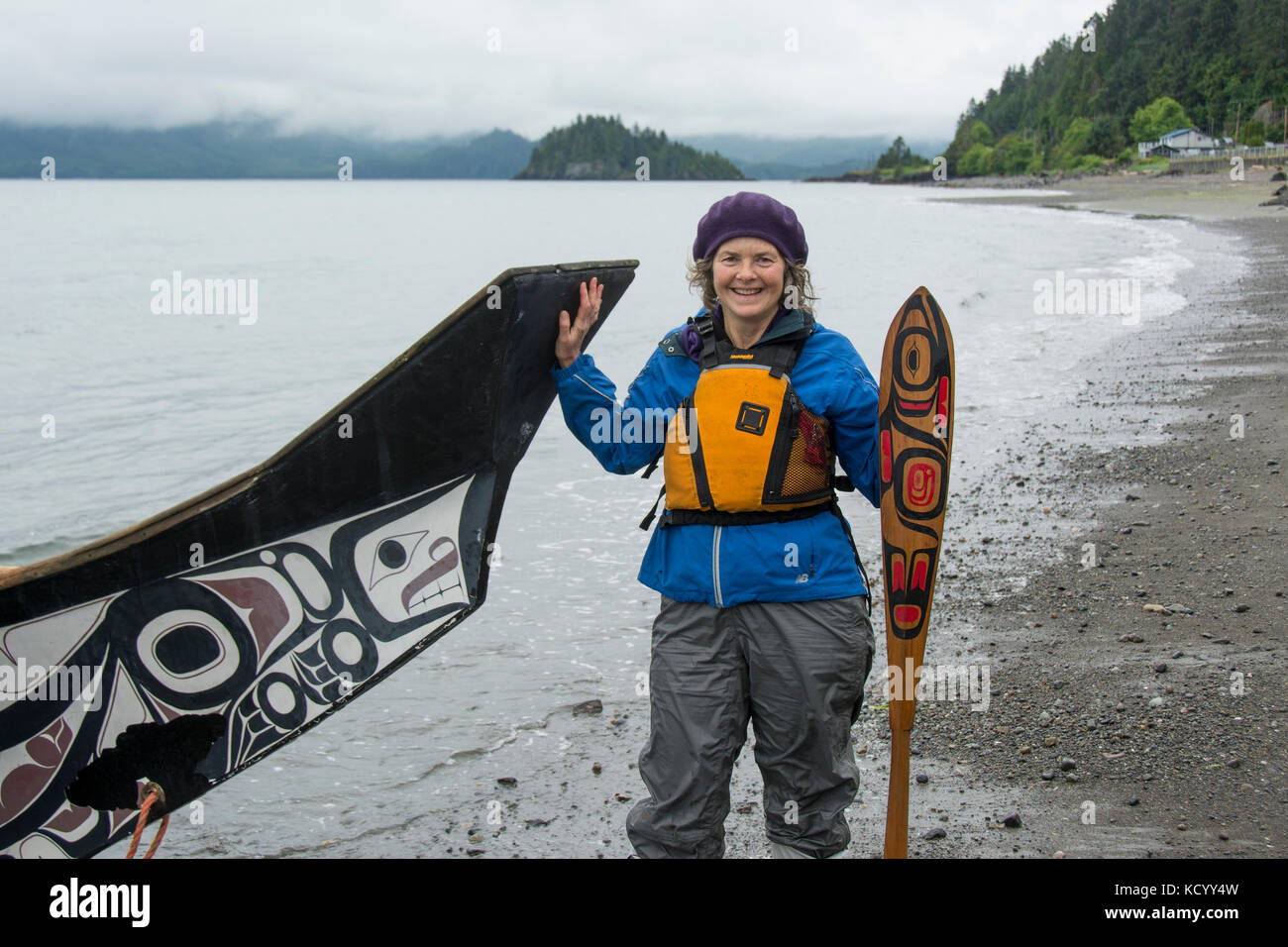 Replica of the bill reid cedar canoe hi-res stock photography and ...