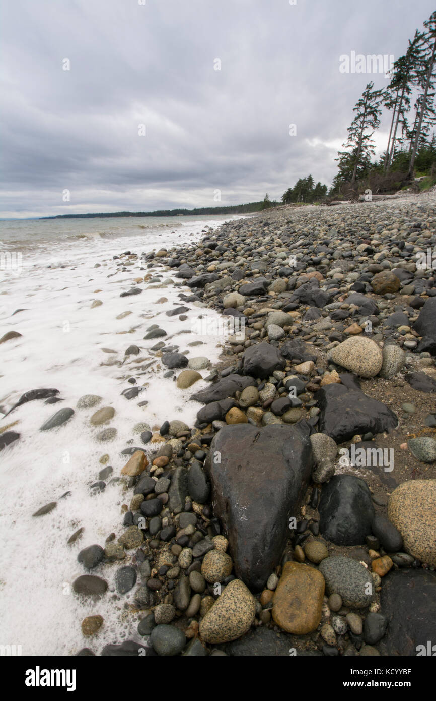 Beach rocks, East Beach, Tlell, Haida Gwaii, formerly known as Queen ...