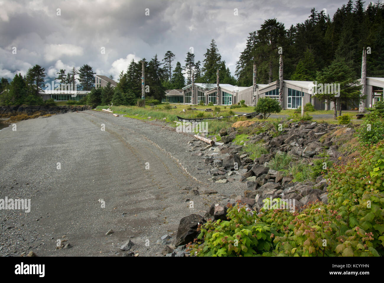 Skidegate, Haida Heritage Centre at Ḵay Llnagaay, Haida Gwaii, formerly ...