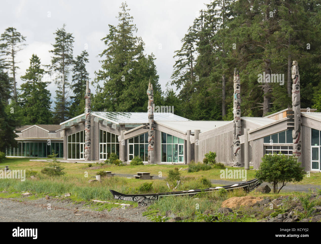 Skidegate, Haida Heritage Centre at Ḵay Llnagaay, Haida Gwaii, formerly ...