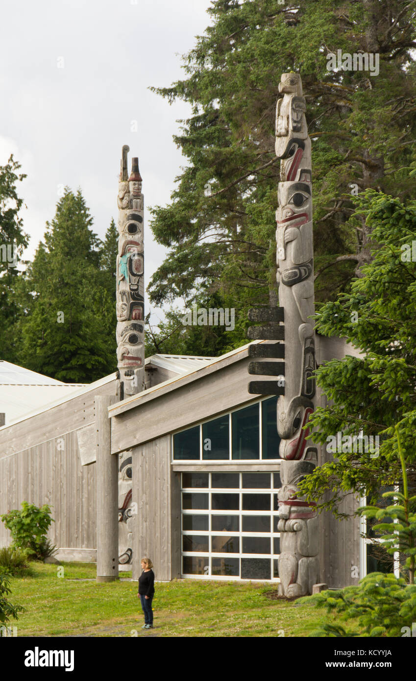 Skidegate, Haida Heritage Centre at Ḵay Llnagaay, Haida Gwaii, formerly ...