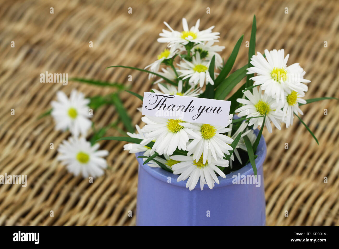 Thank you note flowers hi-res stock photography and images - Alamy