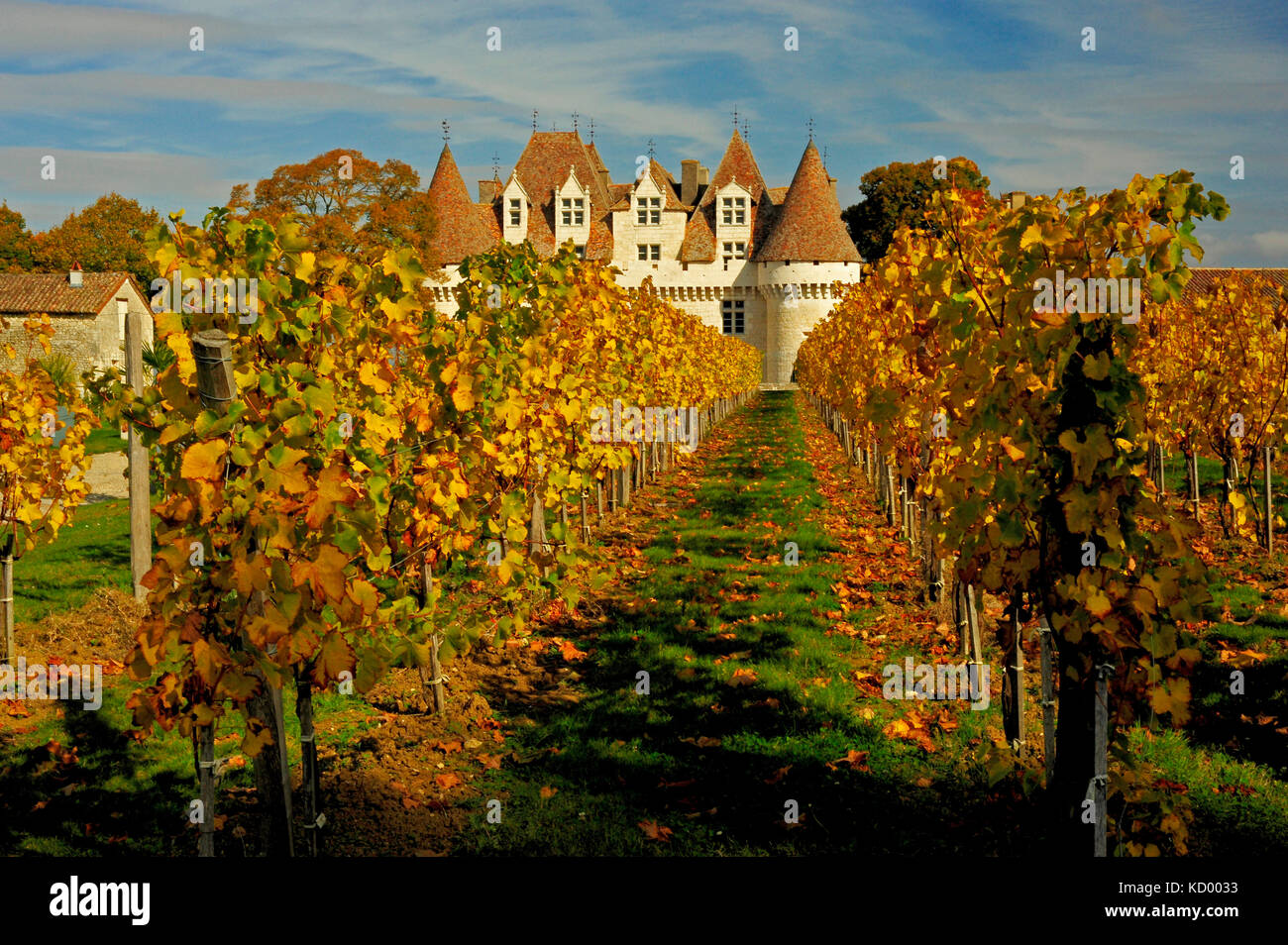 Monbazillac Chateau, Dordogne Department, Aquitaine, France Stock Photo ...