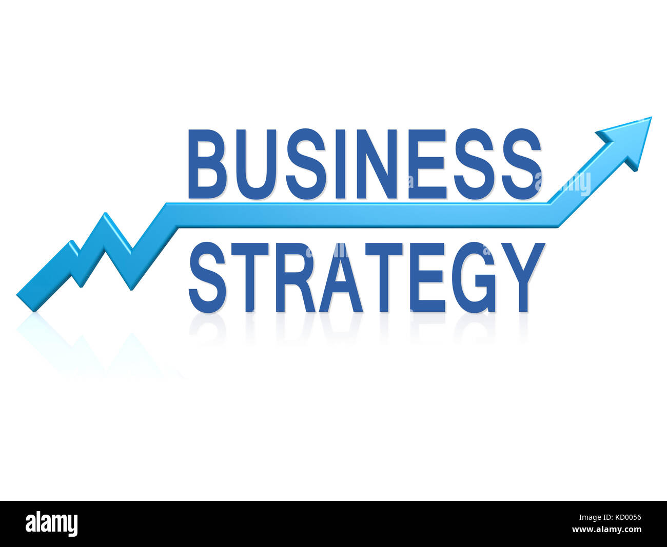 Business strategy with blue arrow image with hi-res rendered artwork ...