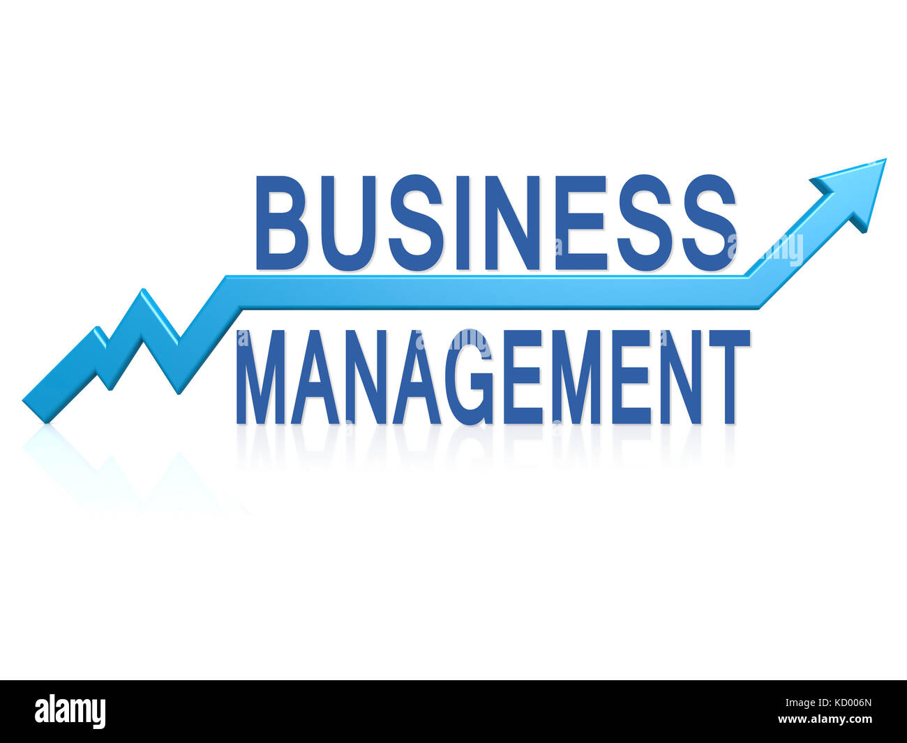 Business management with blue arrow image with hi-res rendered artwork ...
