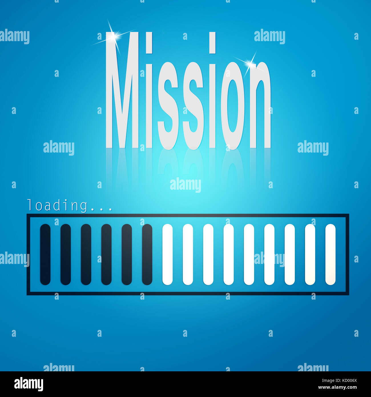 Mission blue loading bar image with hi-res rendered artwork that could ...