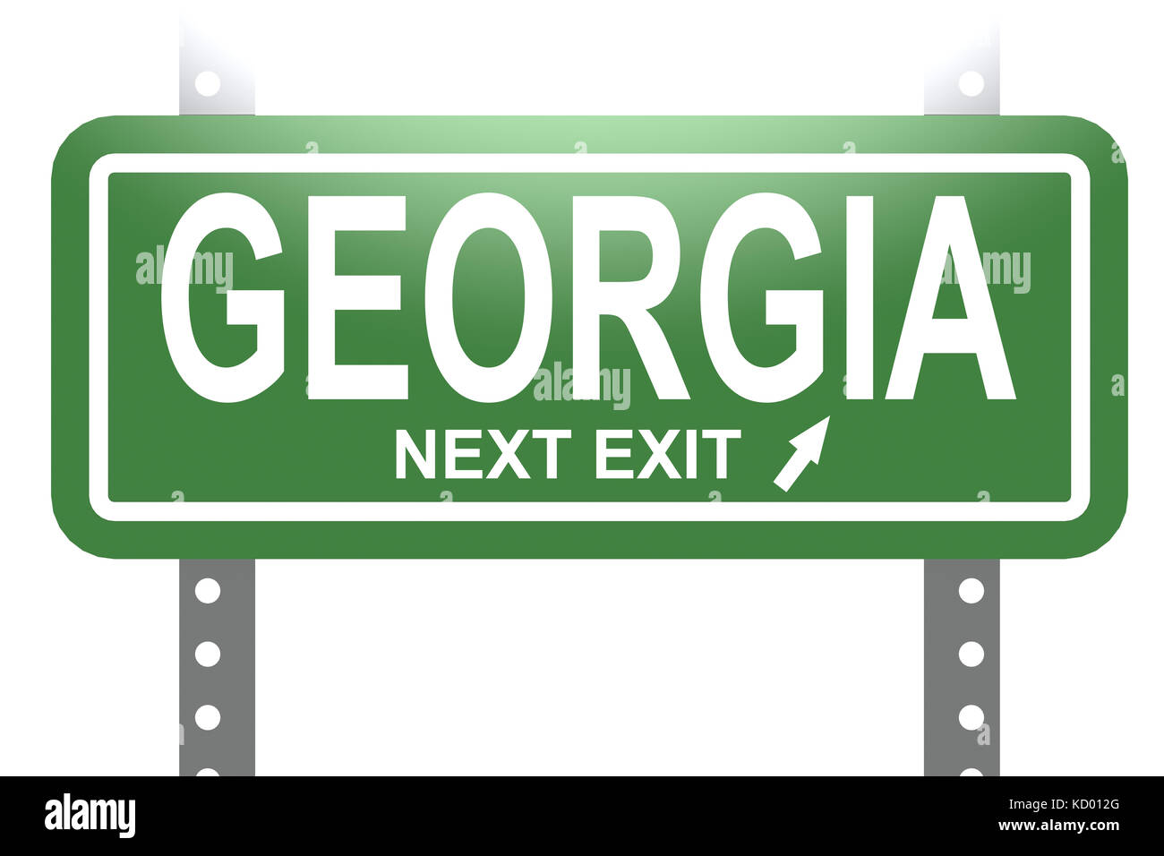Georgia green sign board isolated image with hi-res rendered artwork ...