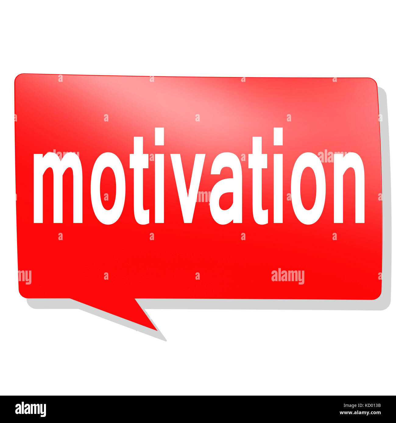 Motivation word on red speech bubble image with hi-res rendered artwork ...