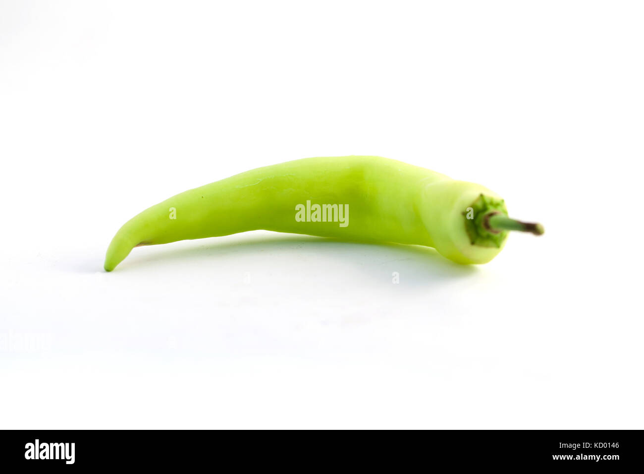 green chile isolate on a white background Stock Photo - Alamy