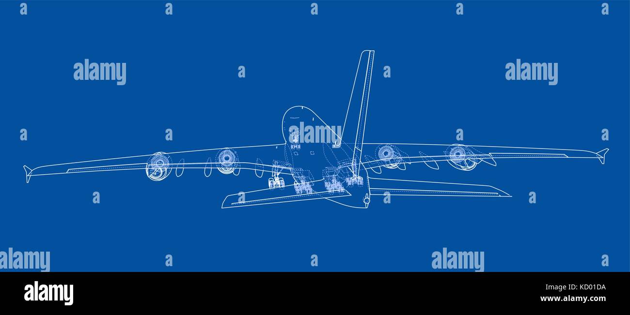 Passenger aircraft. Vector Stock Vector Image & Art - Alamy