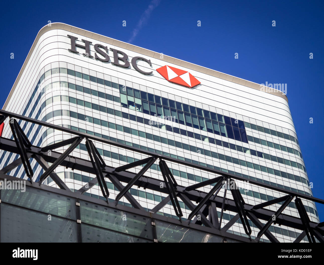 HSBC Tower Canary Wharf in East London UK Stock Photo - Alamy