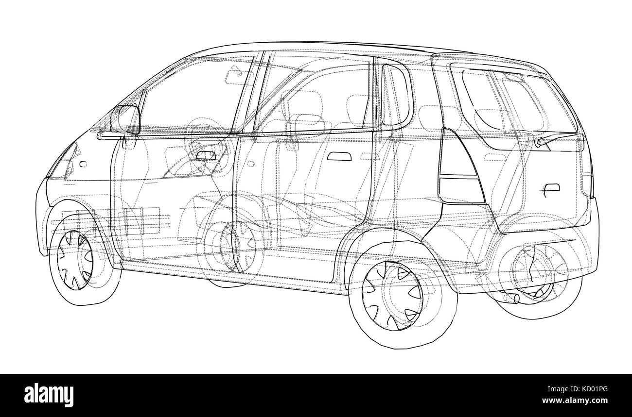 Car sketch. Vector Stock Vector Image & Art - Alamy