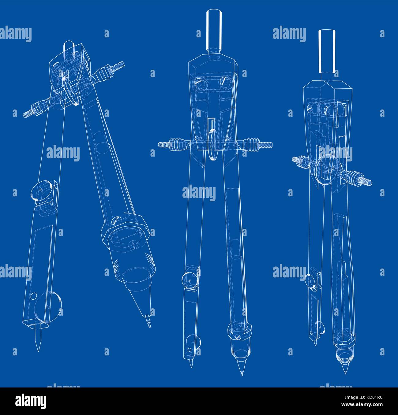 Set of compasses sketch. Vector Stock Vector Image & Art - Alamy