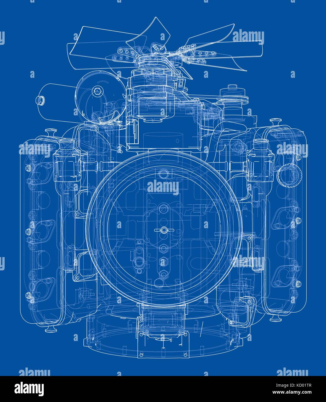 Engine sketch. Vector Stock Vector Image & Art - Alamy