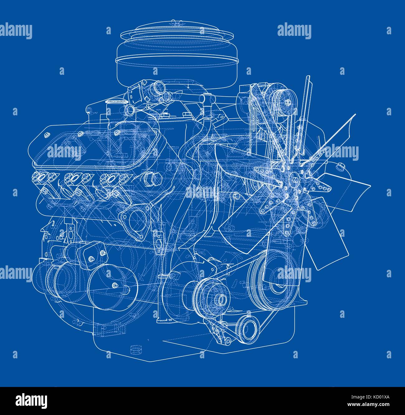 Engine sketch. Vector Stock Vector Image & Art - Alamy
