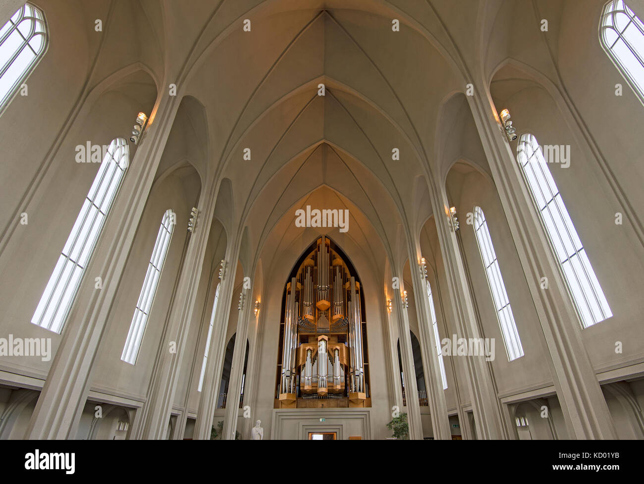Reykjavik hallgrimskirkja inside hi-res stock photography and images ...