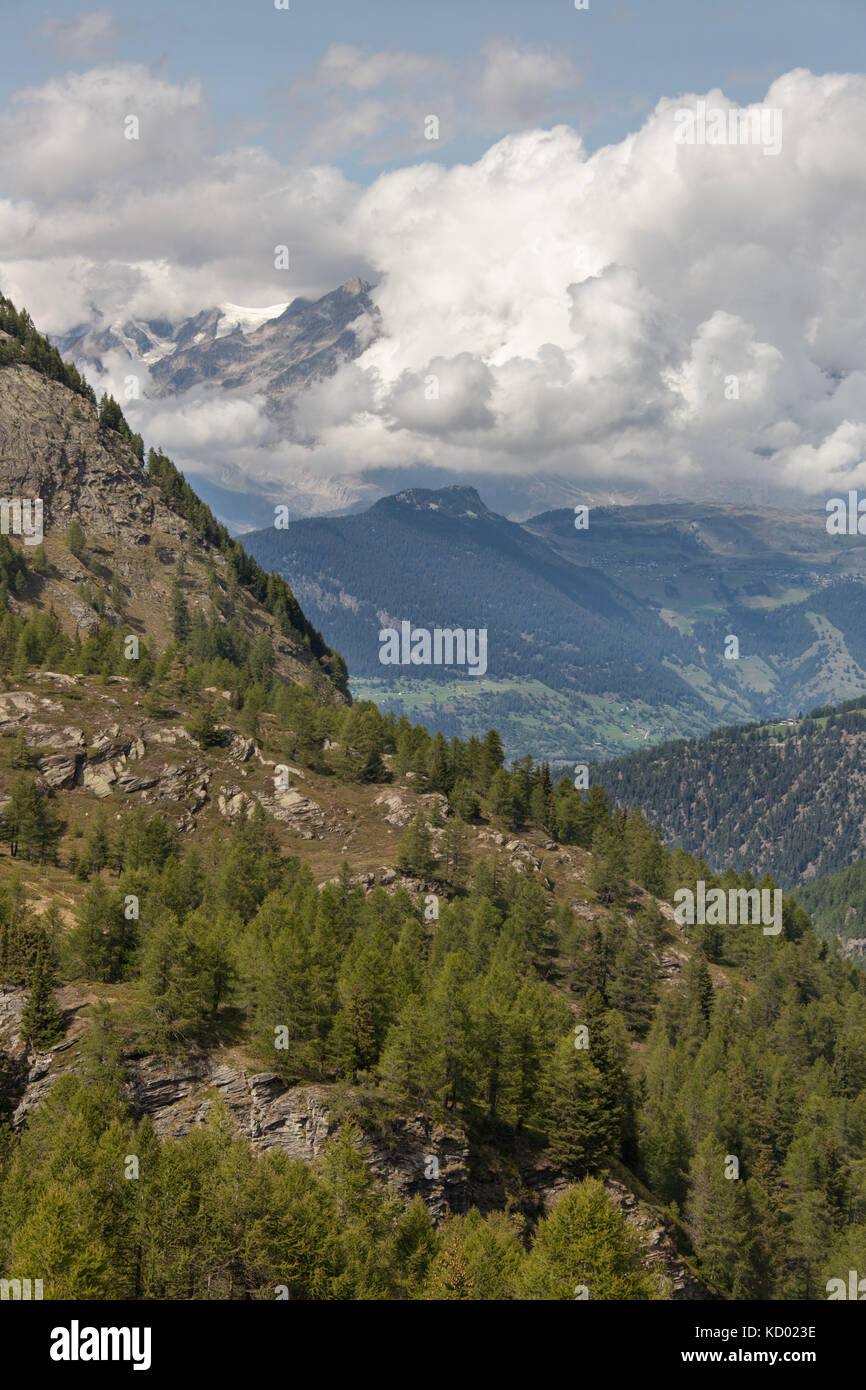 Simplon Pass, Switzerland. Picturesque mountain view from the summit of ...