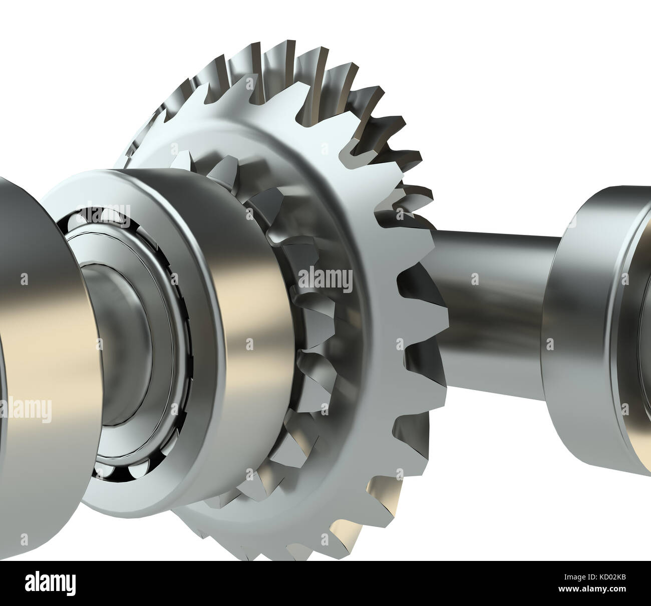 Cog gears mechanism concept. 3d illustration Stock Photo - Alamy