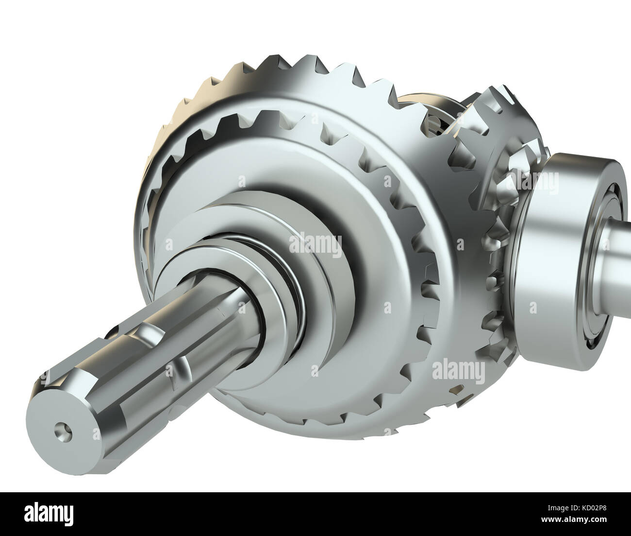 Cog gears mechanism concept. 3d illustration Stock Photo - Alamy