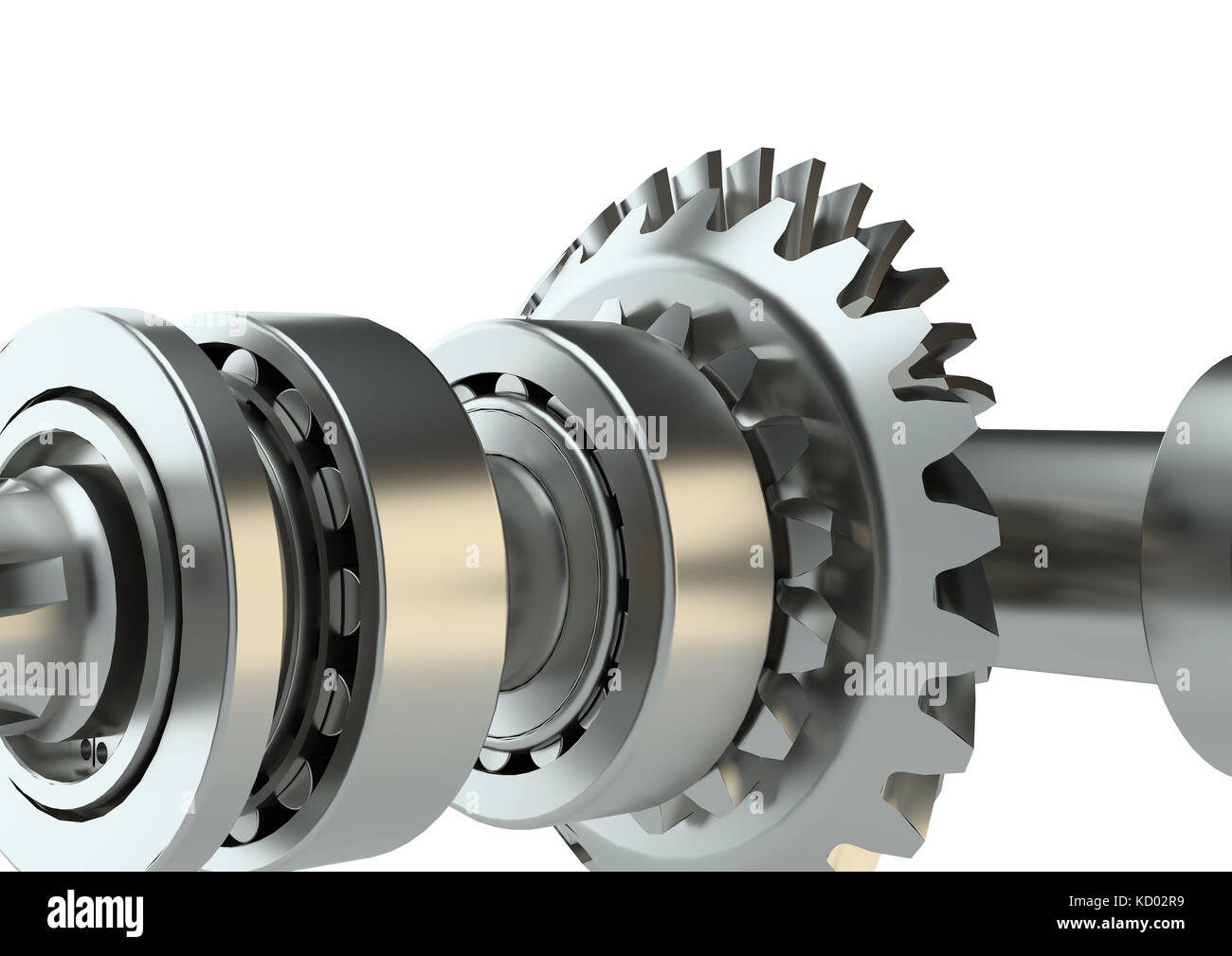 Cog gears mechanism concept. 3d illustration Stock Photo - Alamy