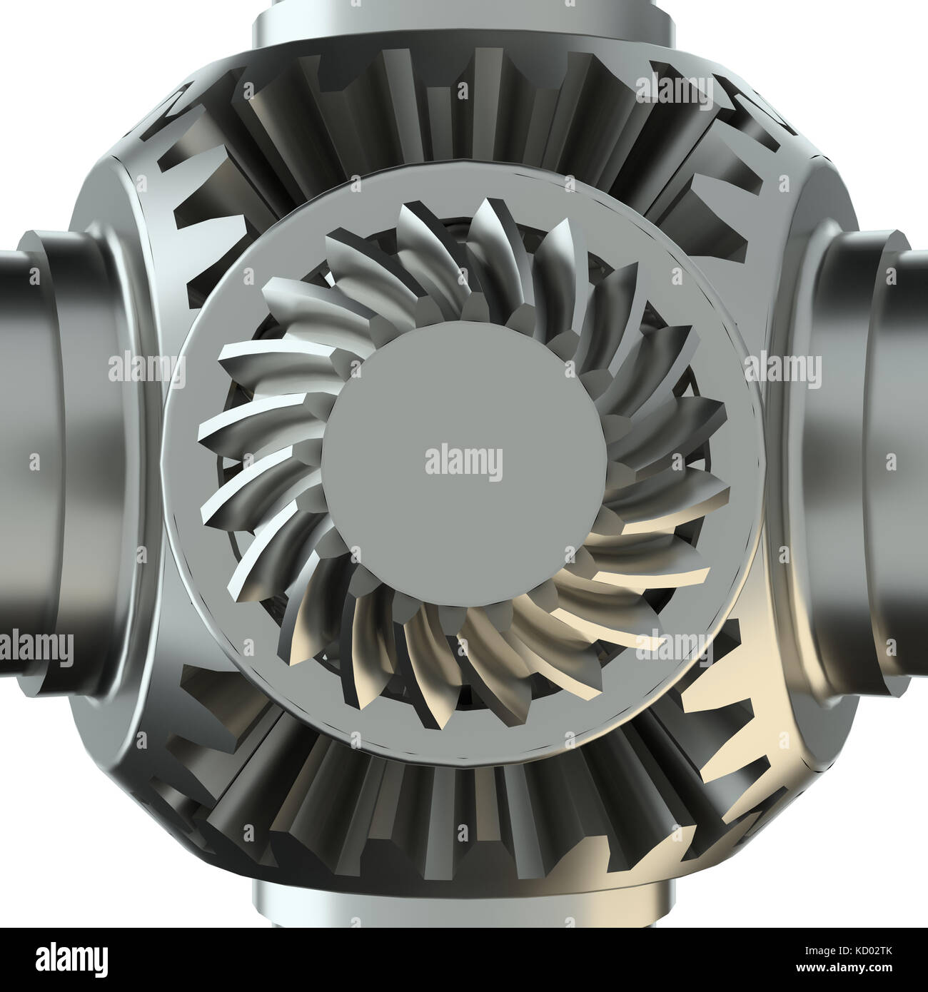 Cog gears mechanism concept. 3d illustration Stock Photo - Alamy