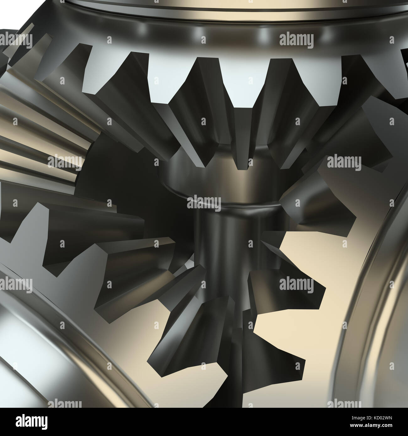 Cog gears mechanism concept. 3d illustration Stock Photo - Alamy