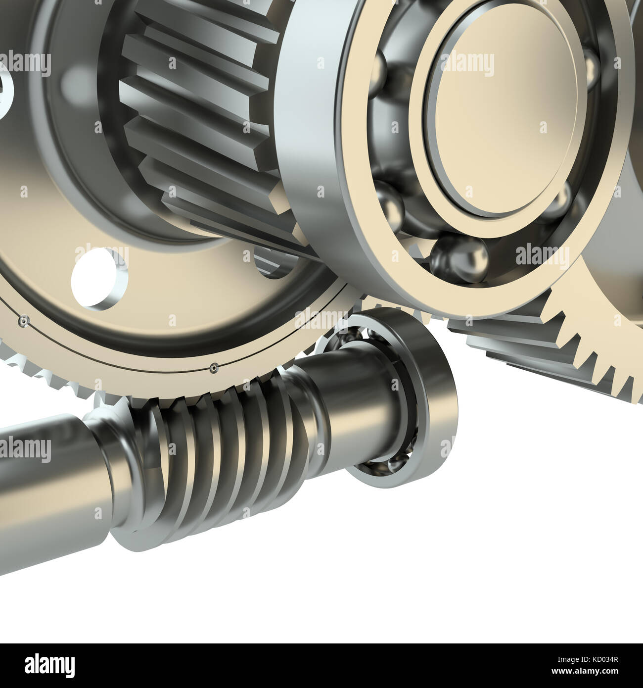 Cog gears mechanism concept. 3d illustration Stock Photo - Alamy