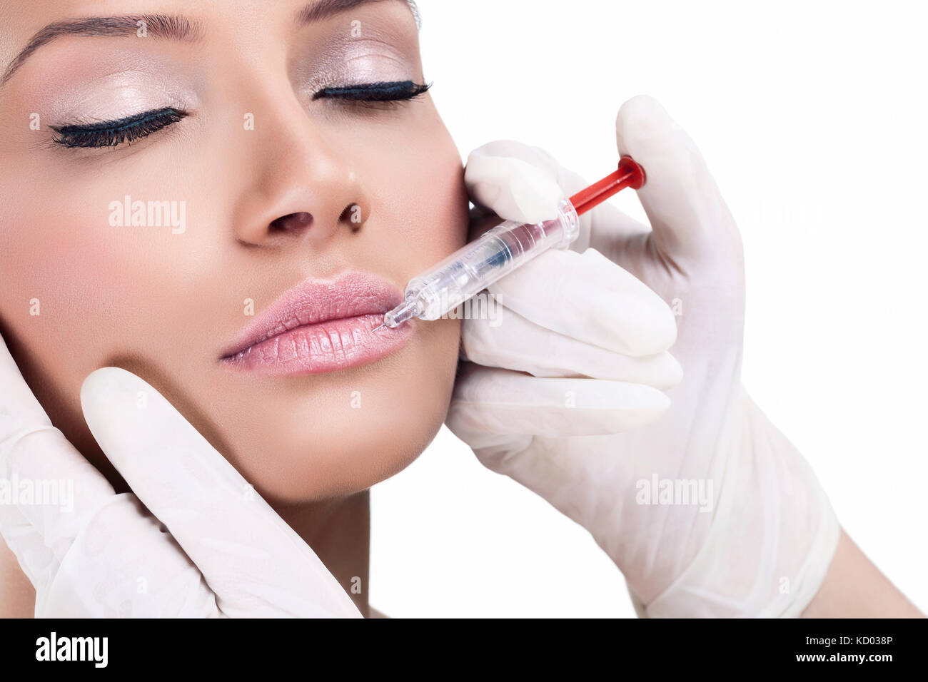 beauty treatment, botox injection Stock Photo - Alamy