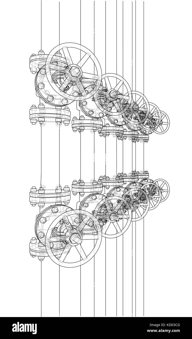 Industrial valves sketch. Vector Stock Vector Image & Art - Alamy