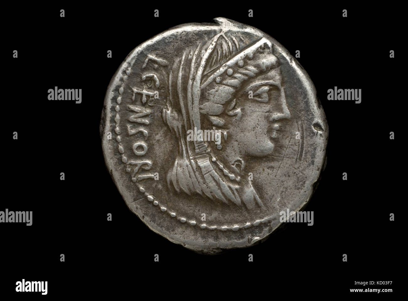 Roman Republican Denarius Stock Photo - Alamy