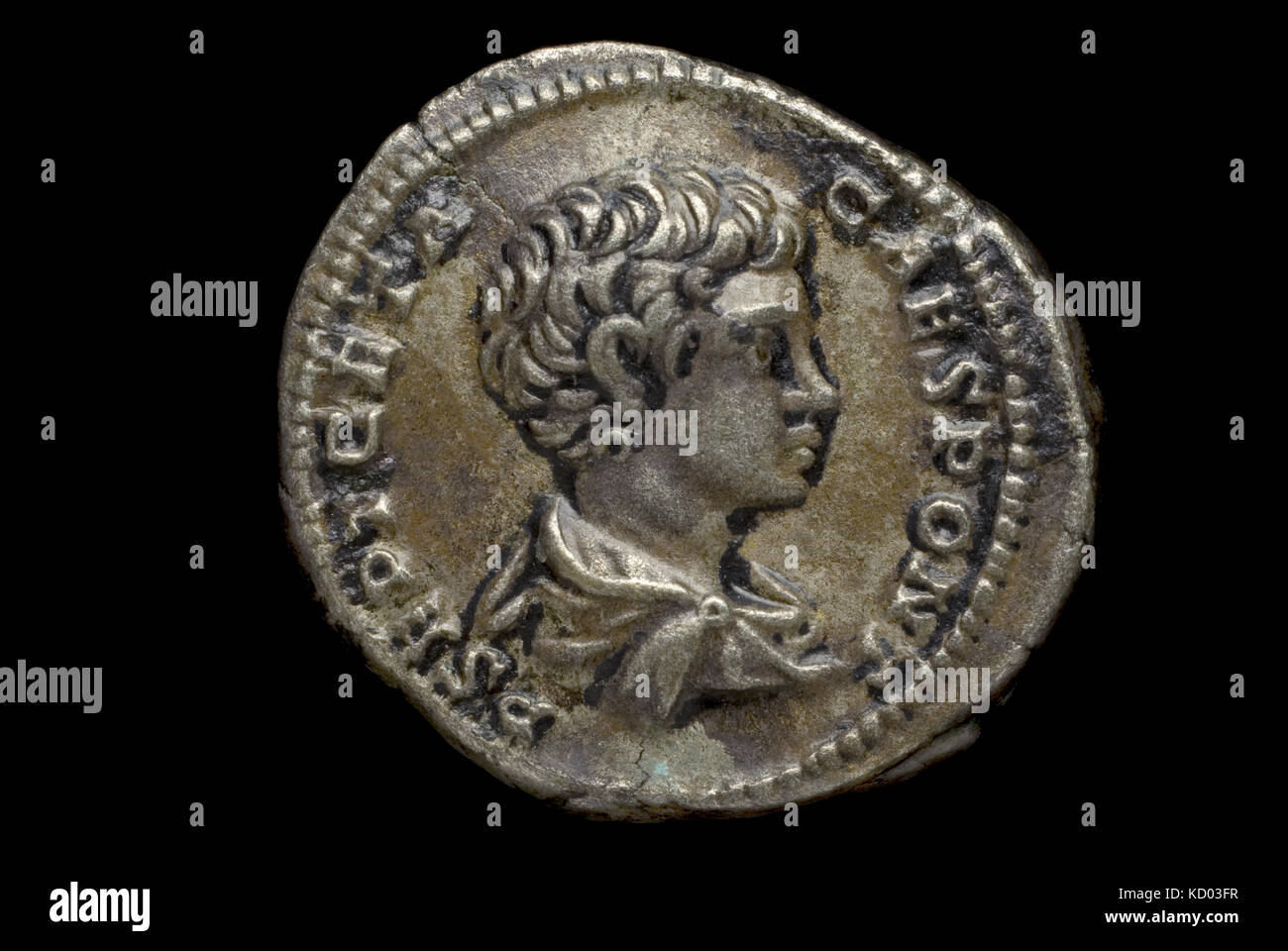 Coin of the Emperor Geta Stock Photo - Alamy